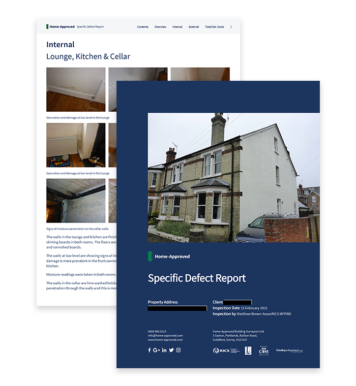 Specific Defect Survey Home ApprovedHome Approved